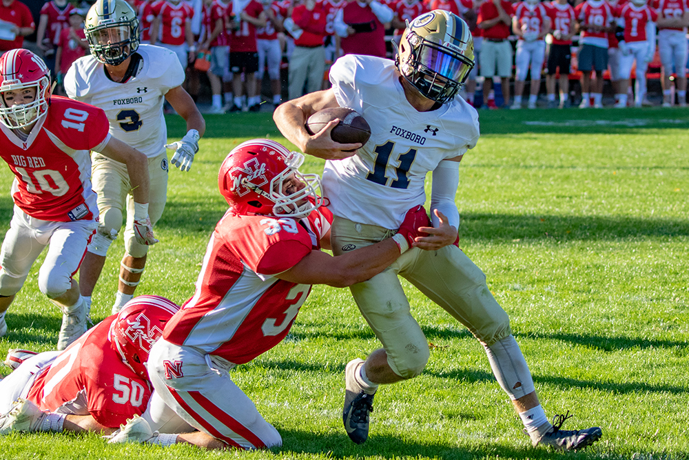 Foxboro Football Holds On For Win At North Attleboro