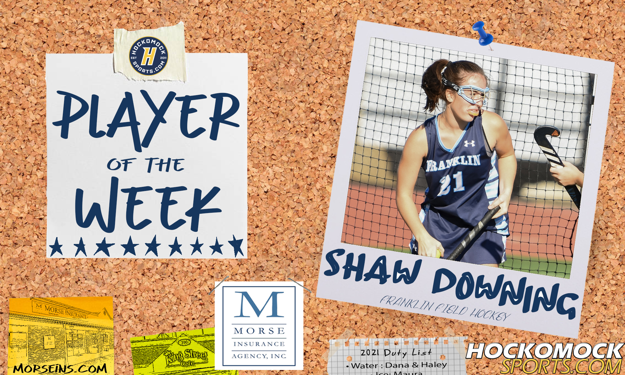 Player of the Week: Shaw Downing, Franklin Field Hockey