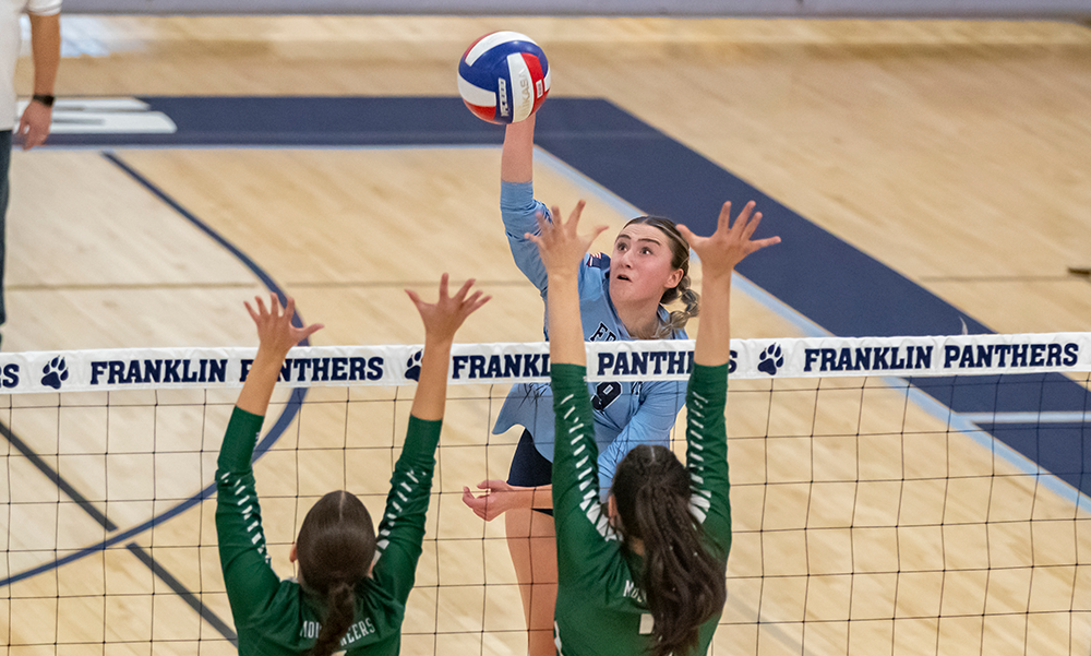 Franklin Volleyball Serves Up Sweep Of Wachusett In Playoff Open