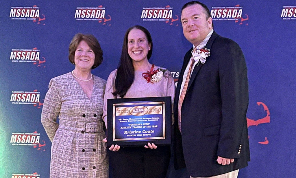 Taunton's Coute Named MSSADA Athletic Trainer Of The Year