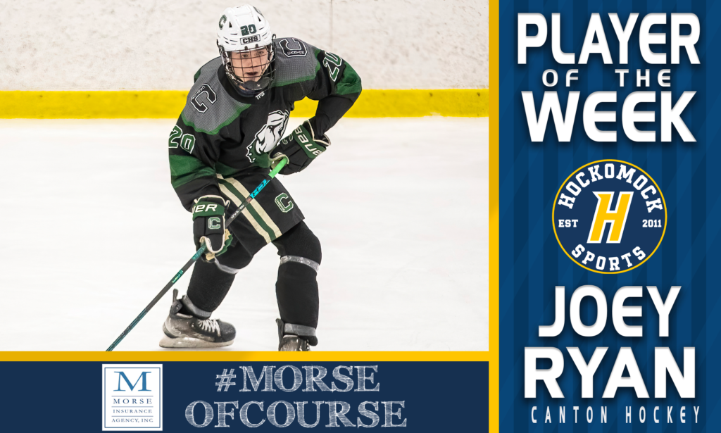 Player of the Week: Joey Ryan, Canton Hockey