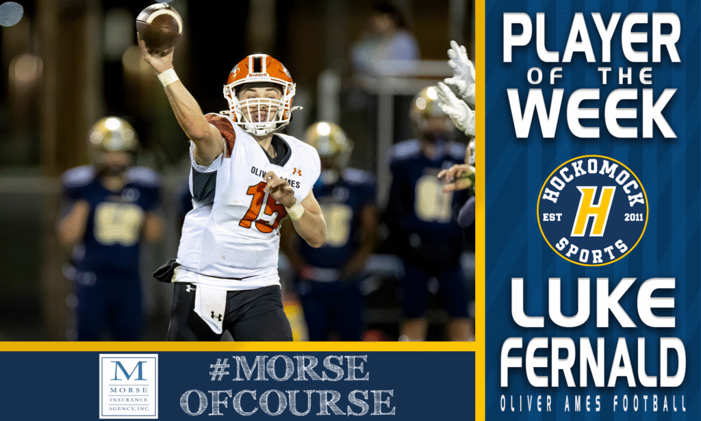 Player of the Week: Luke Fernald, Oliver Ames Football